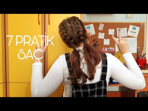 OKUL IÇIN 7 PRATİK SAÇ MODELİ | Buse Doğan