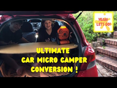 Ultimate Car Micro Camper Conversion! (Toyota Yaris Hatchback!) - YouTube