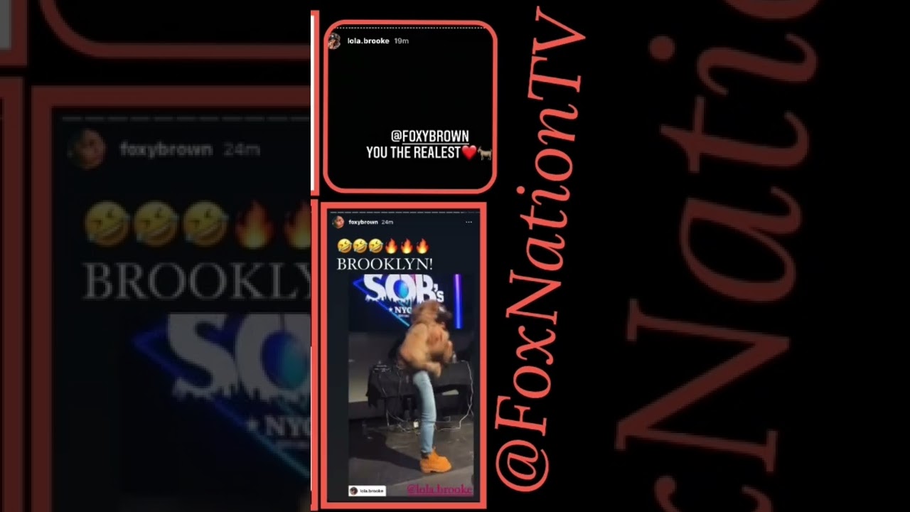 Foxy Brown showing love to upcoming Brooklyn female rapper Lola Brooke ...