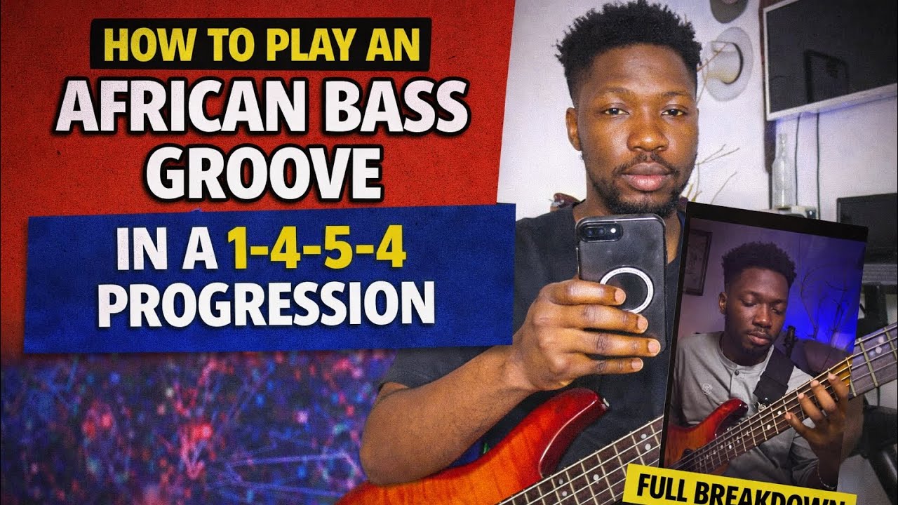 How to play an AFRICAN BASS GROOVE in a 1-4-5-4 progression — full ...