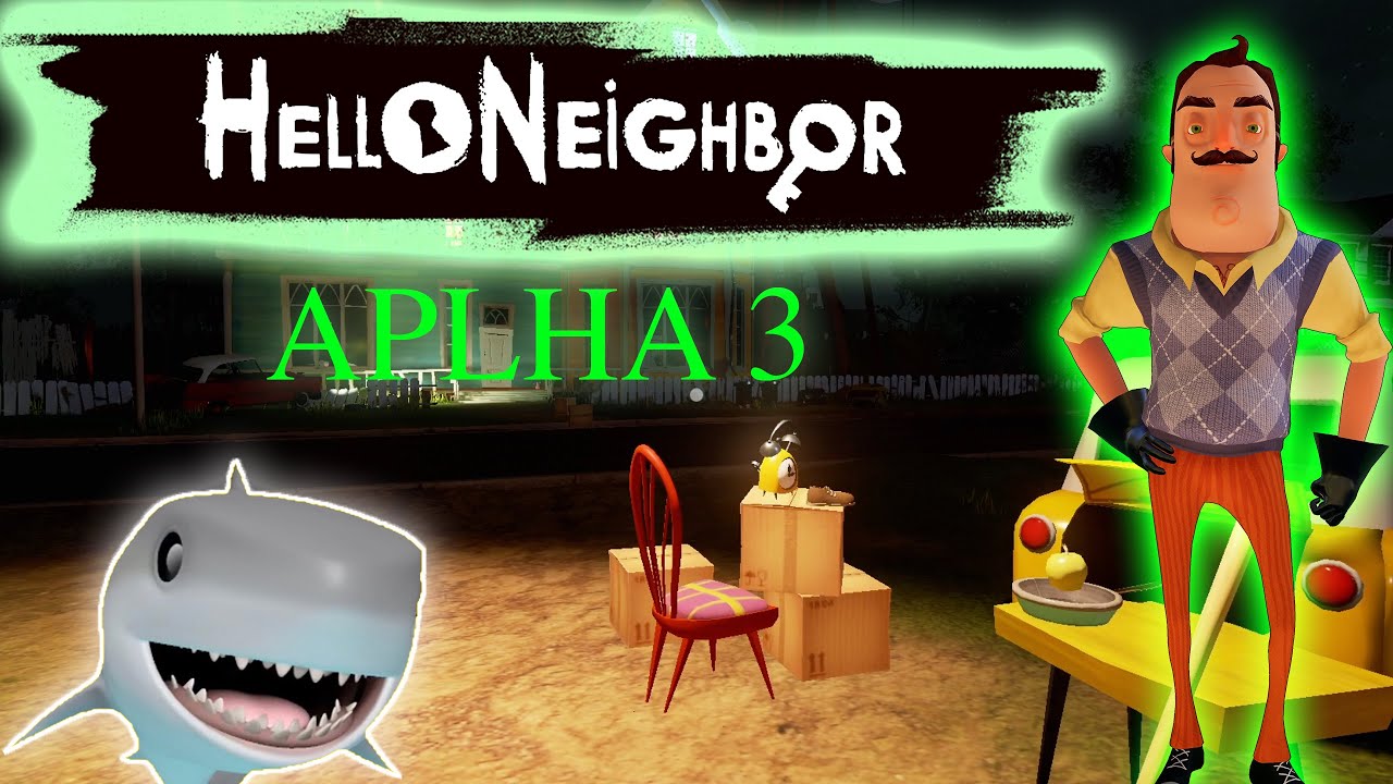 Hello Neighbor Alpha 3! We Finally Beat It! | Andrew Shark - YouTube