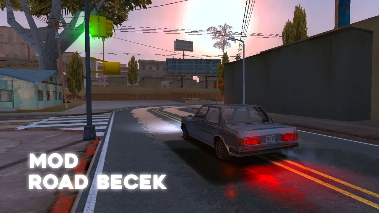 MOD ROAD BECEK HD REFFLECTION!! SUPPORT SAMP! - GTA SA ANDROID - YouTube