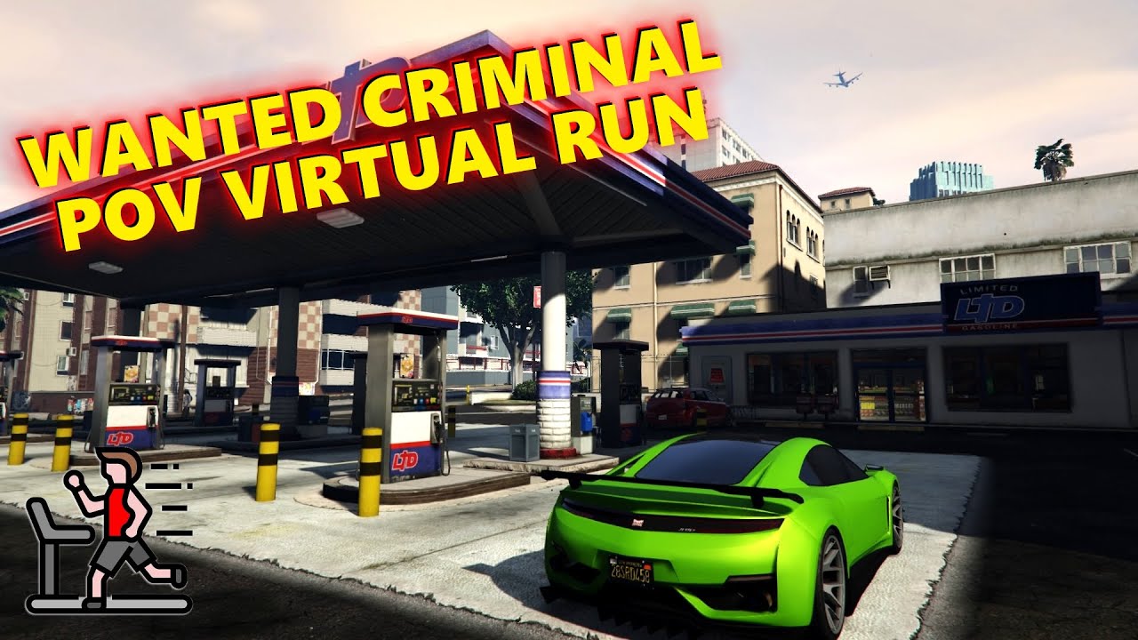 Virtual Treadmill Wanted Criminal Pov Run Triathlon Exercise Fitness ...