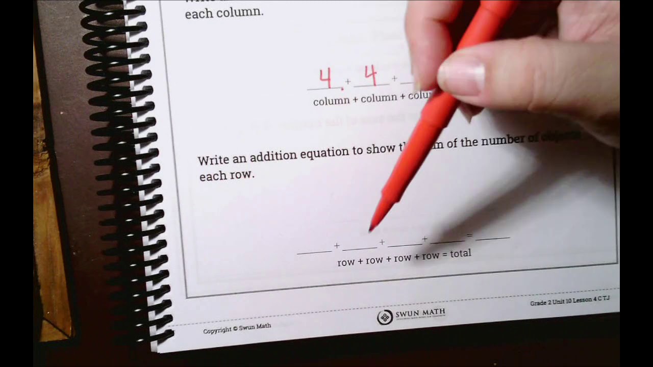 Swun math Unit 10 Lesson 4 - YouTube