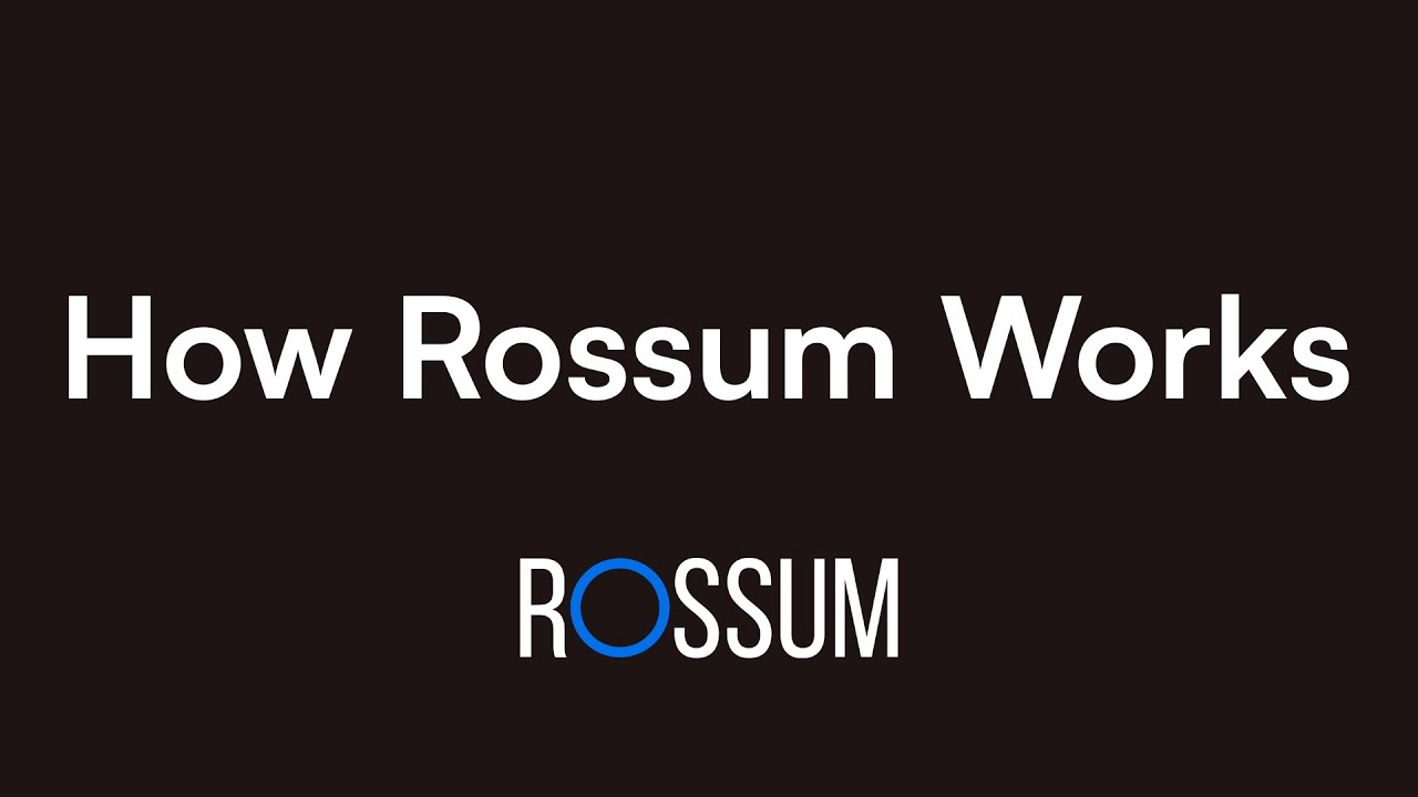 How does Rossum work? [Invoice Data Capture Made Easy] - YouTube