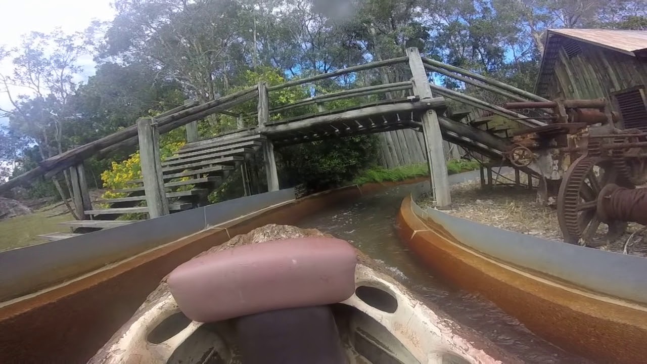 Rocky Hollow Log Ride Dreamworld Onride HD POV - YouTube