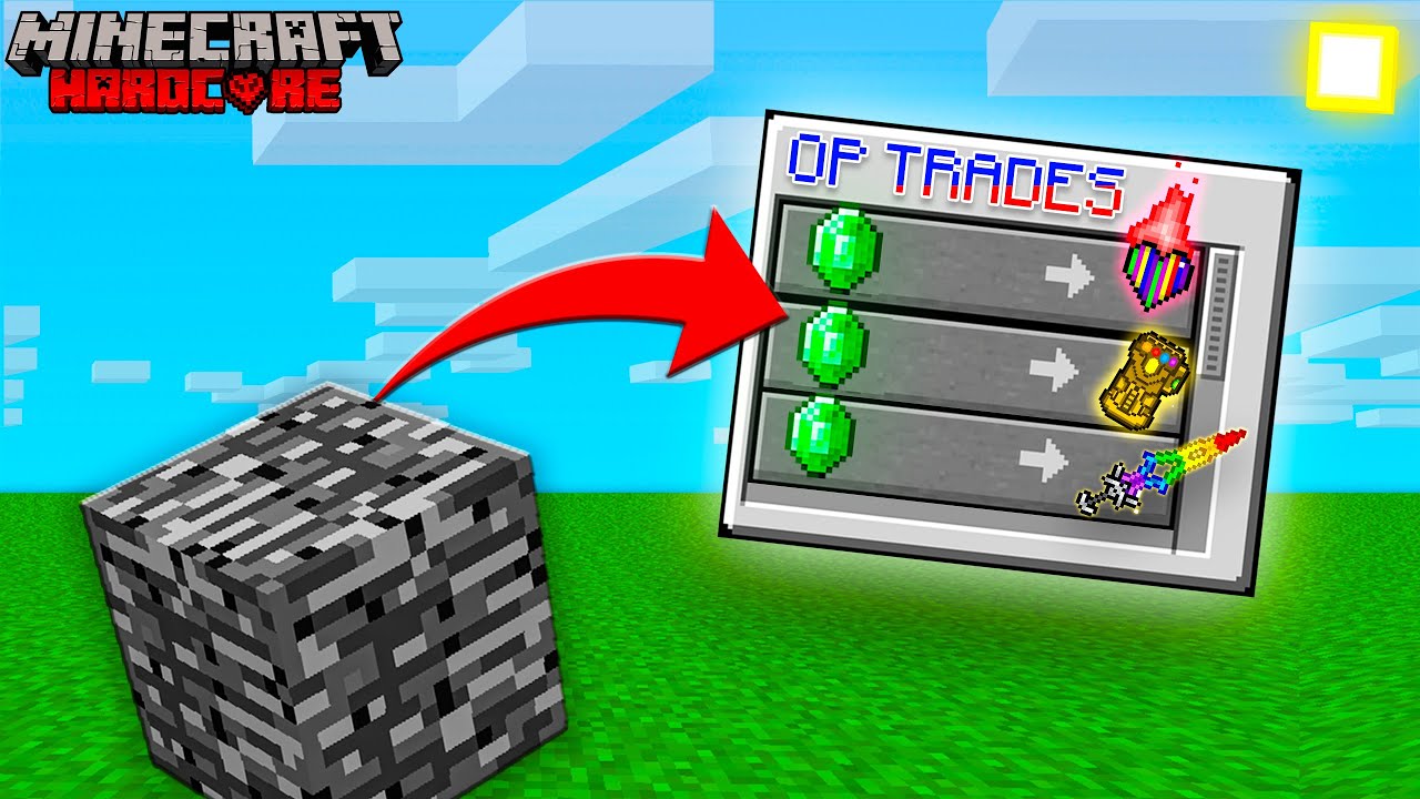 Minecraft, But You Can Trade With Any BLOCK !! - YouTube
