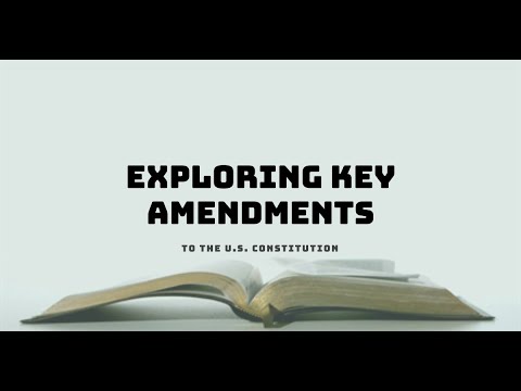 Know Your Rights: Exploring Key Amendments to the U.S. Constitution ...