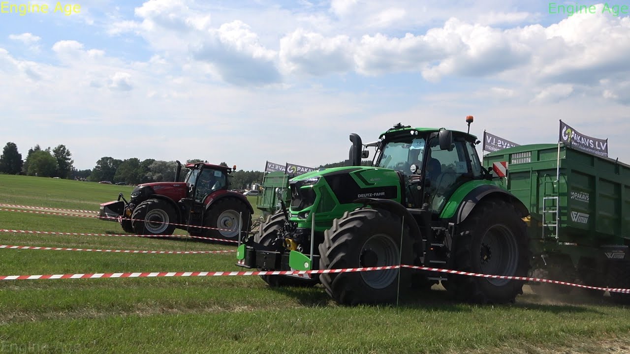 CASE IH 300 OPTUM vs DEUTZ-FAHR 8280 - YouTube