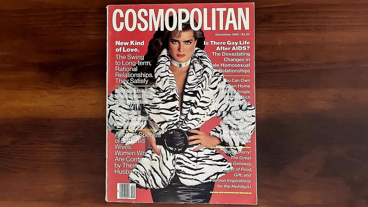 🎄Cosmopolitan December 1985 Brooke Shields, Diana Ross | ASMR Magazine ...