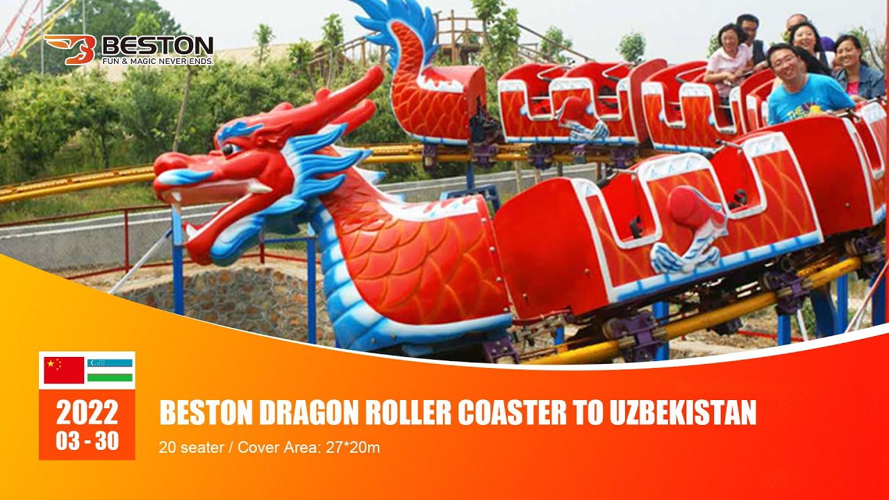 Beston Dragon Roller Coaster Installed at Uzbekistan #Uzbekistanpark # ...