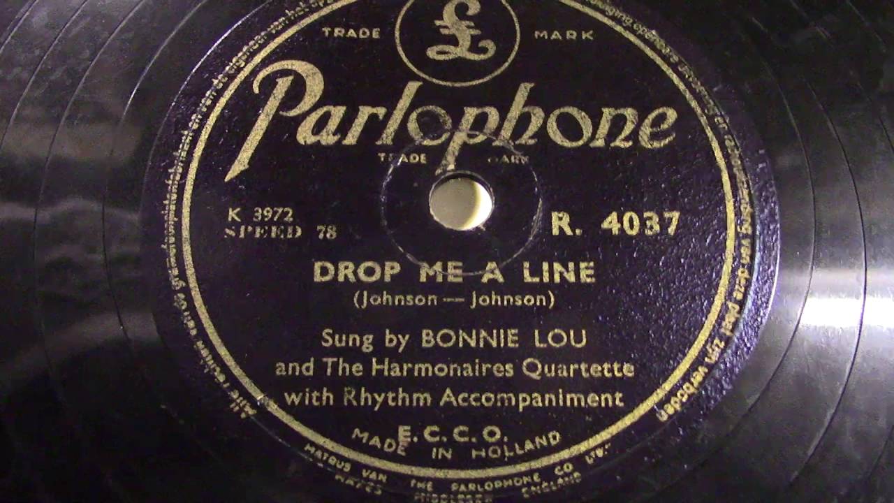 Bonnie Lou: Drop me a line. - YouTube