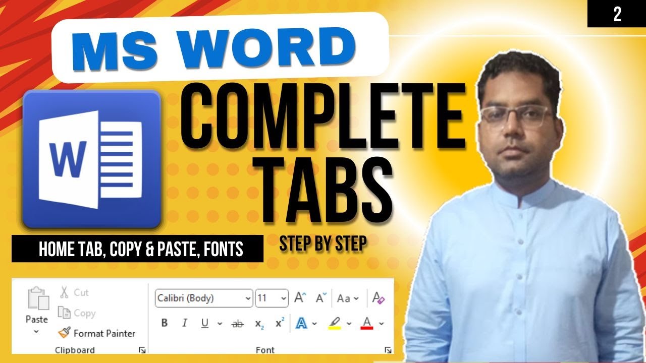 Home Tab | copy paste | font | MS Word Complete course Urdu/Hindi - YouTube