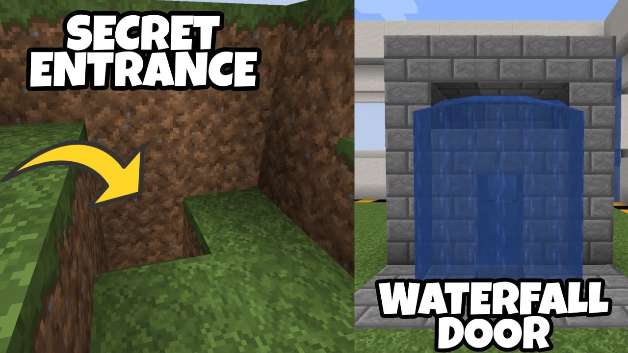 3 Easy Redstone Builds Tutorial in Minecraft (Secret Entrance ...