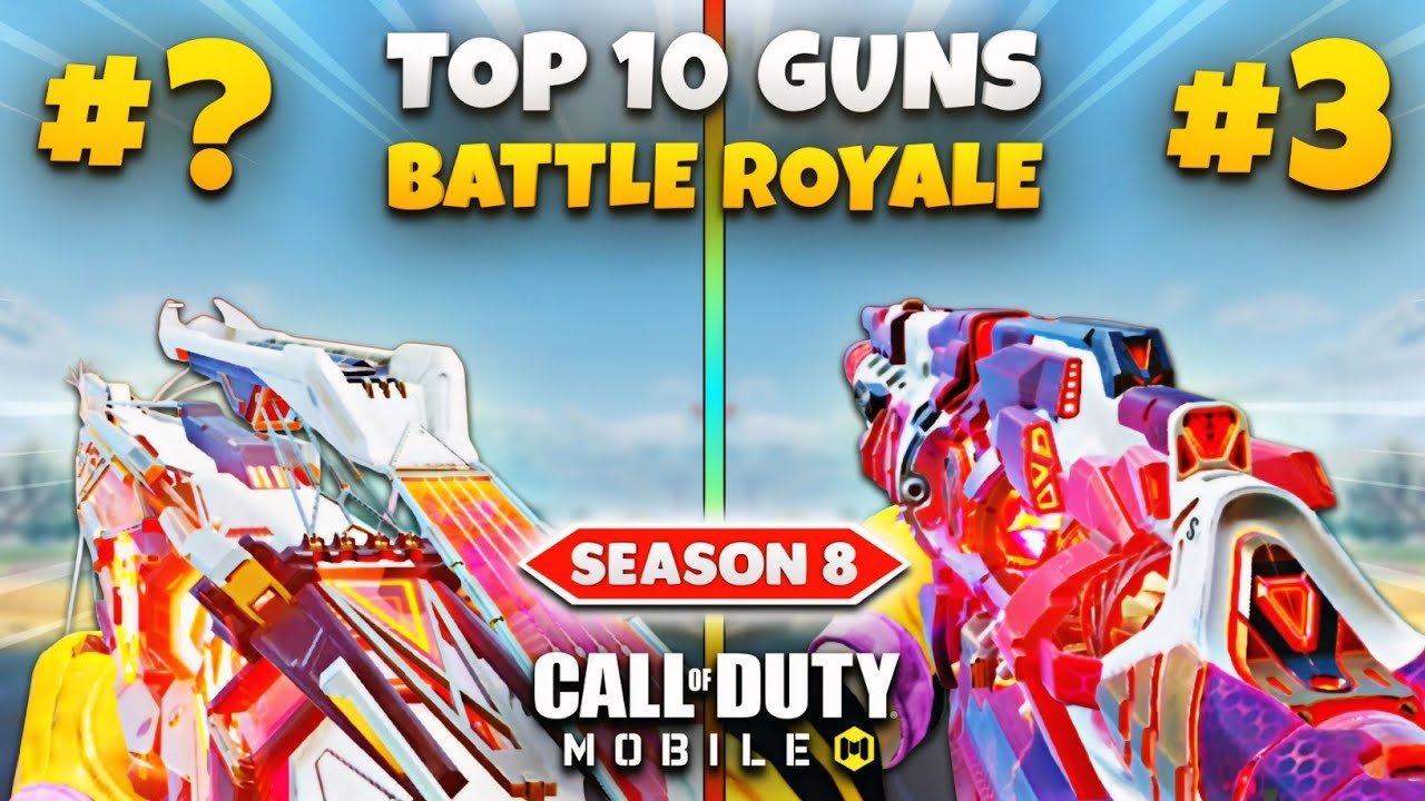 Top 10 BEST Guns In SEASON 8 Battle Royale | Best GUNSMITH LOADOUTS In ...