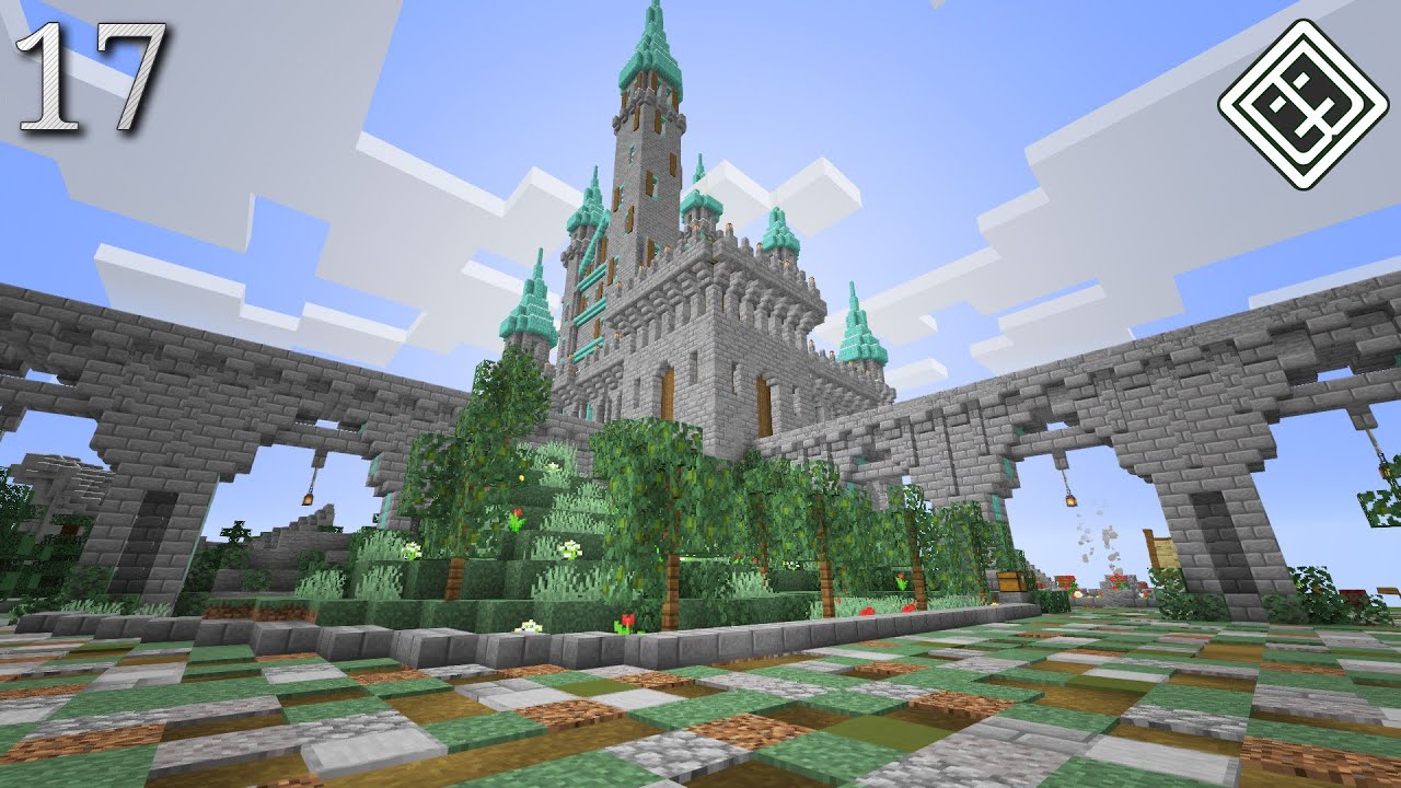 Castle Courtyard! | Minecraft 1.15.2 | BlockHeads - 17 - YouTube