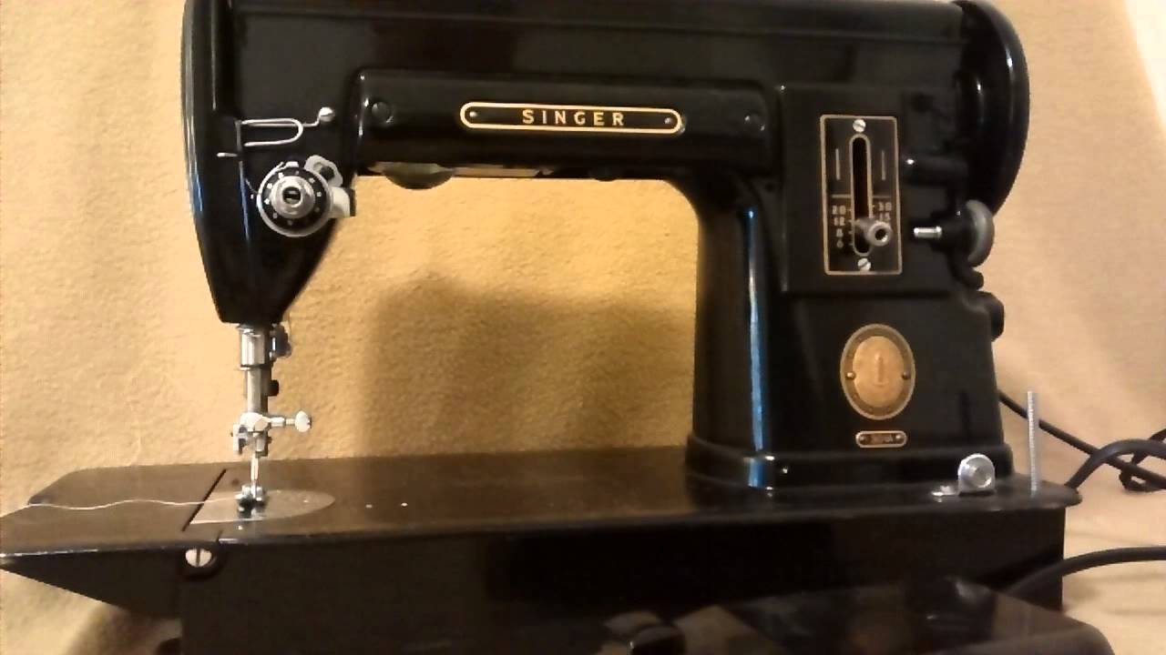 Singer mid-century sewing machine model 301 A - YouTube