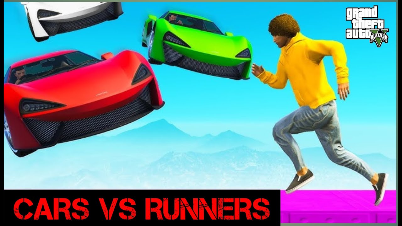 mind blowing.....cars vs runners in gta 5 online || D90 GAMING || IN ...
