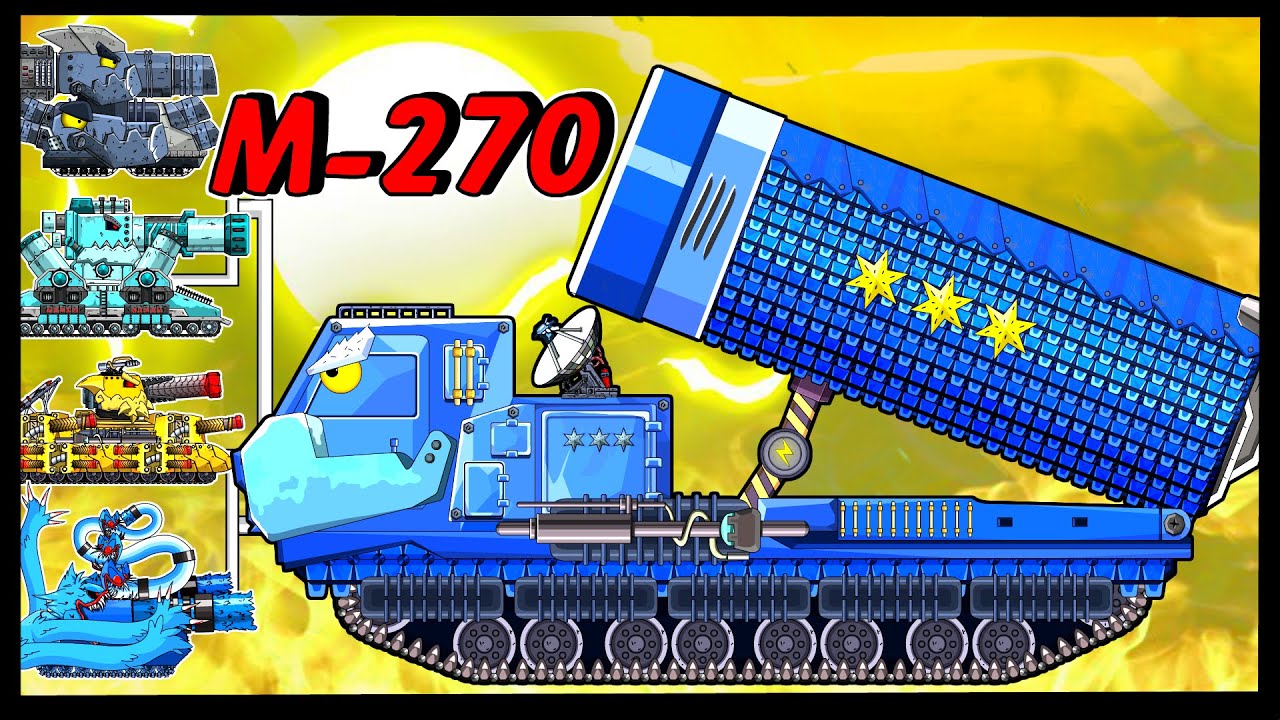 Dragon Tank & Kv44 VS Monster M270 | Arena Tank Cartoon - YouTube