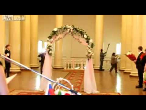 The bride  remained  in bare bottom