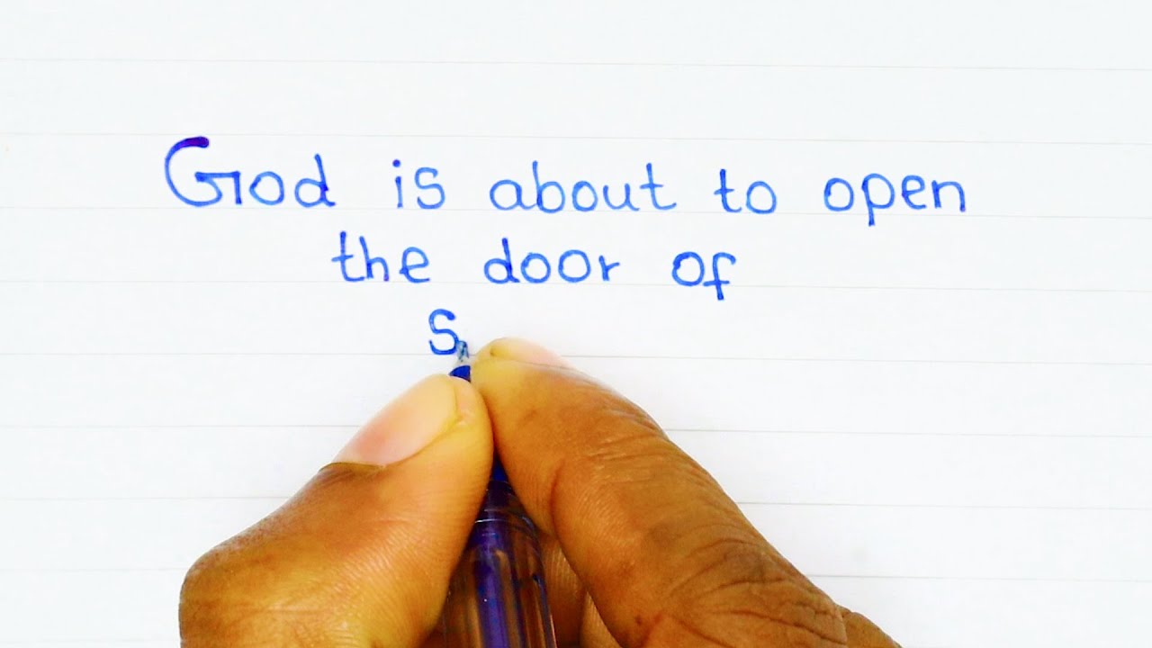 Beautiful handwriting | Motivational quotes English handwriting | how ...