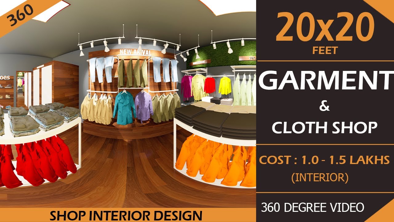 20X20 cloth shop | garment shop interior design ideas | cloth shop ...