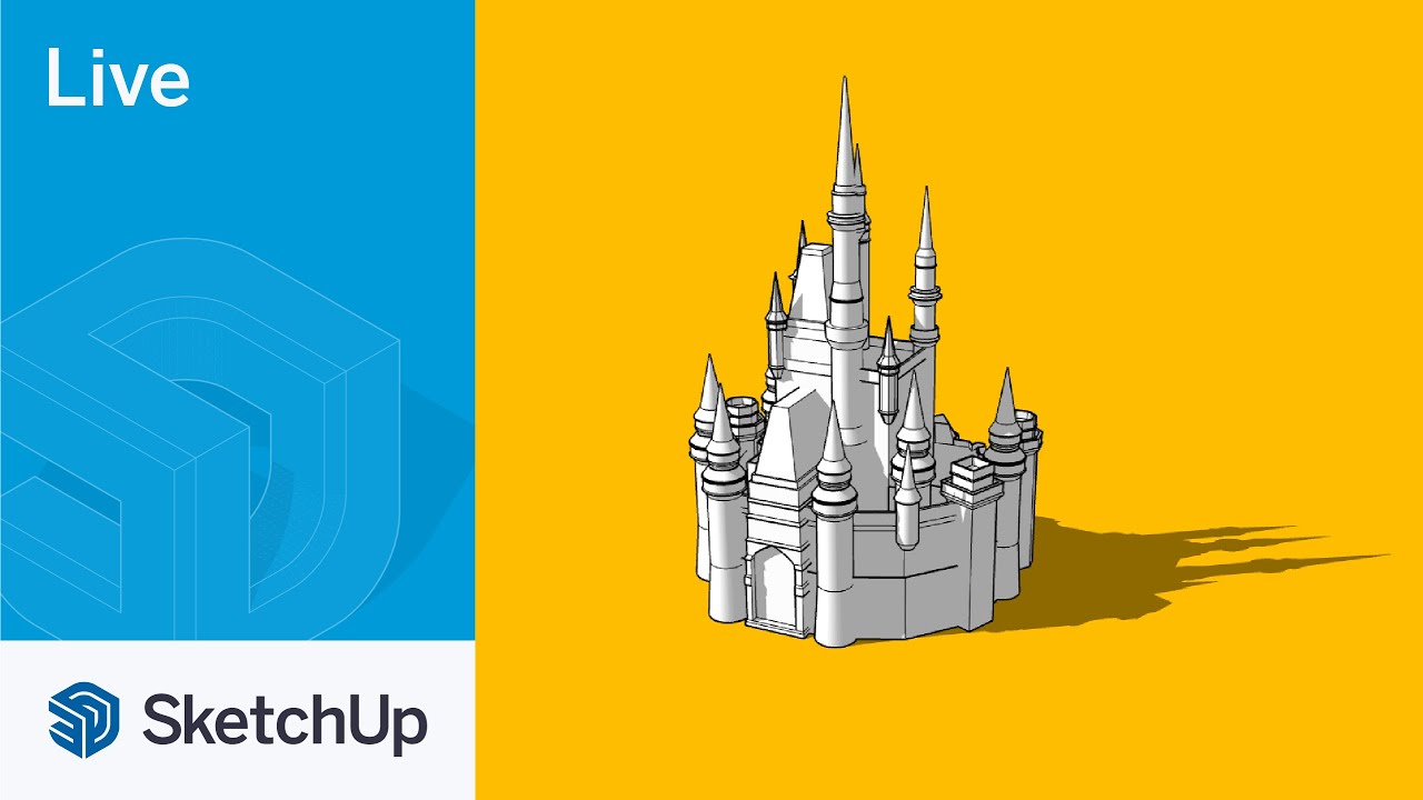 Modeling Cinderella's Castle Live in SketchUp! - YouTube