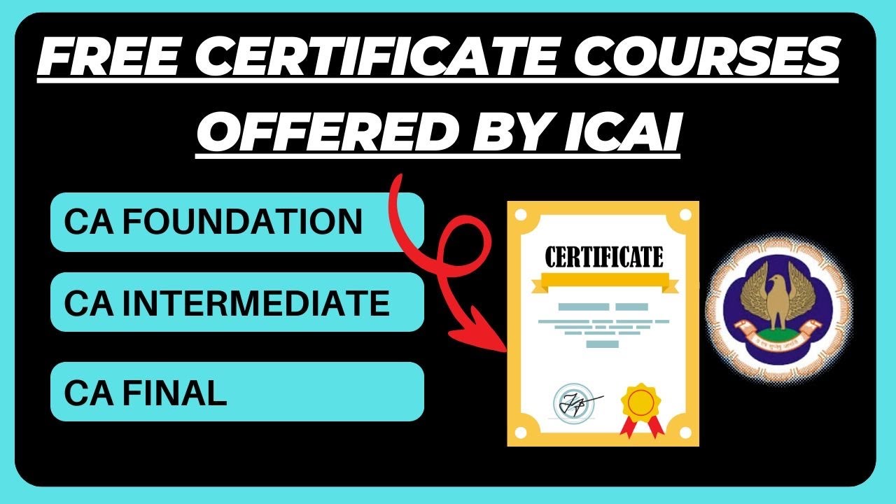 Free Certificate Course Offered by ICAI | ICAI Certification Course ...
