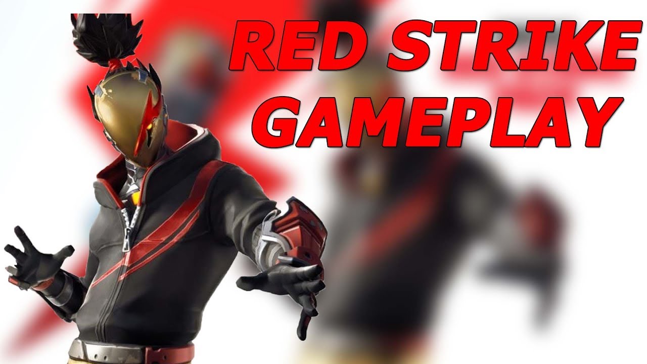 FORTNITE RED STRIKE SKIN GAMEPLAY - YouTube