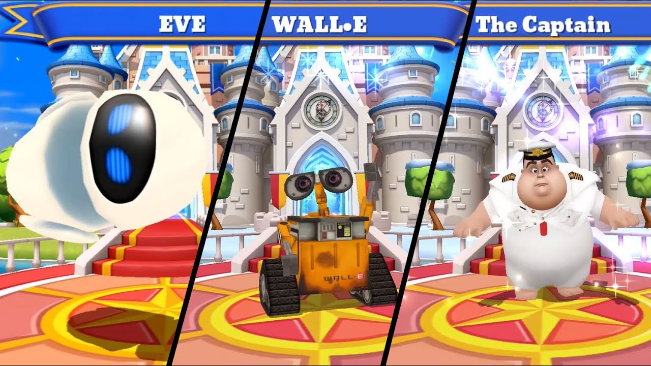 Welcome Screens WALL-E CHARACTERS | Disney Magic Kingdoms - YouTube