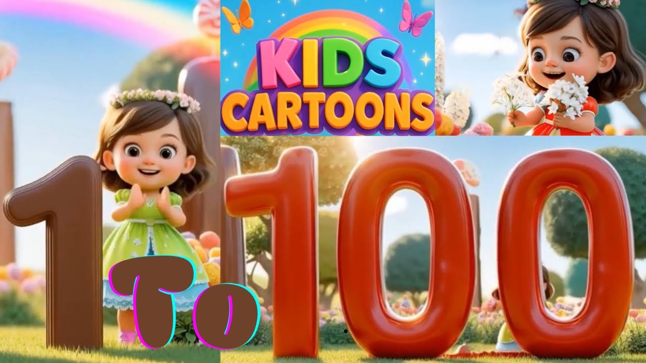 1 to 100 | Numbers Song | Top 10 Rhymes | Learn Numbers | Nursery ...