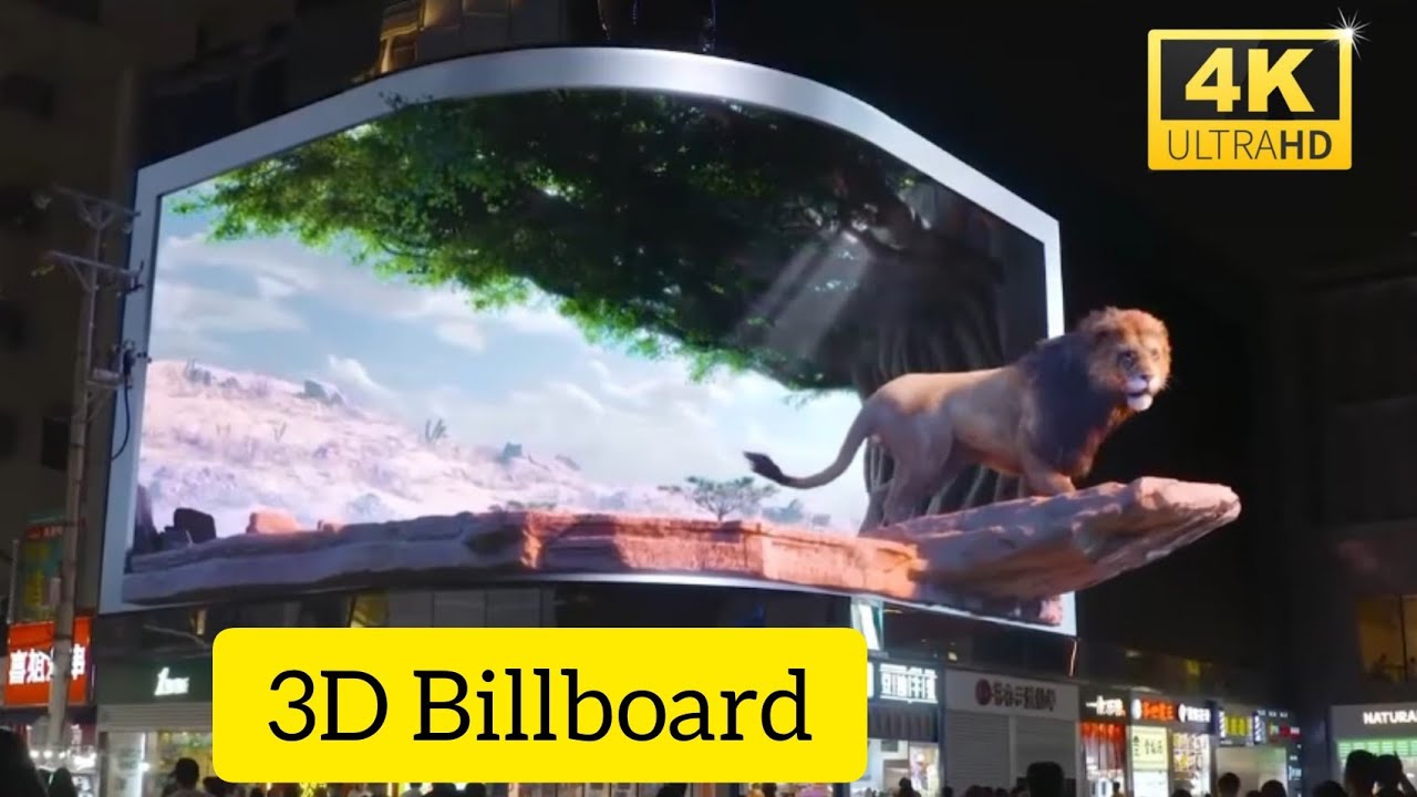 Amazing 3D billboard screen.| - YouTube