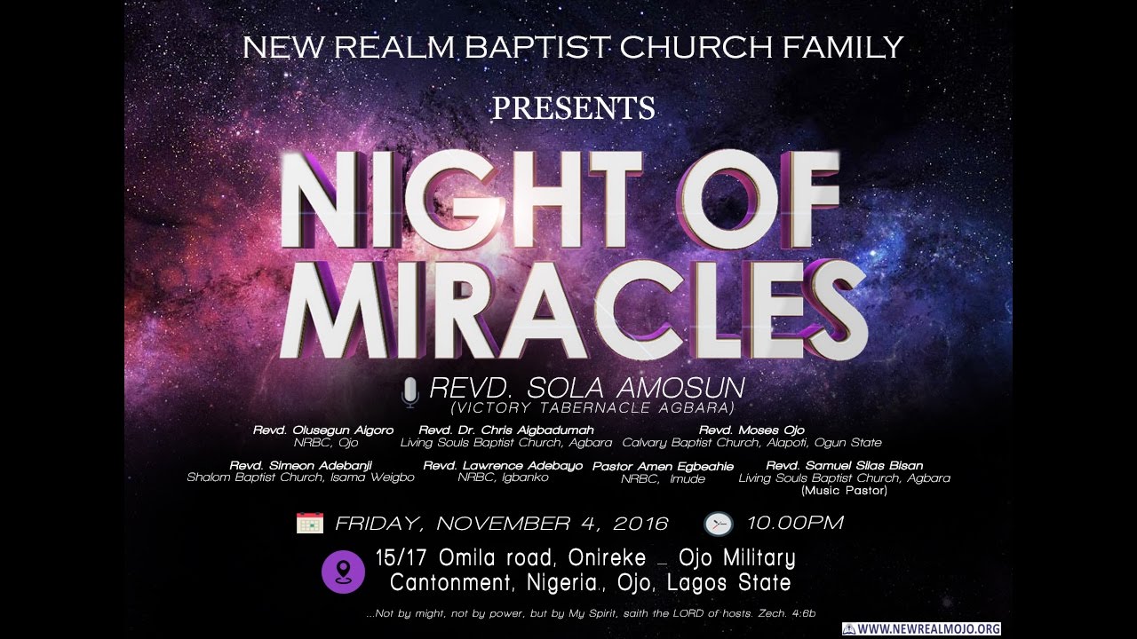 NIGHT OF MIRACLE @ NRBC - YouTube