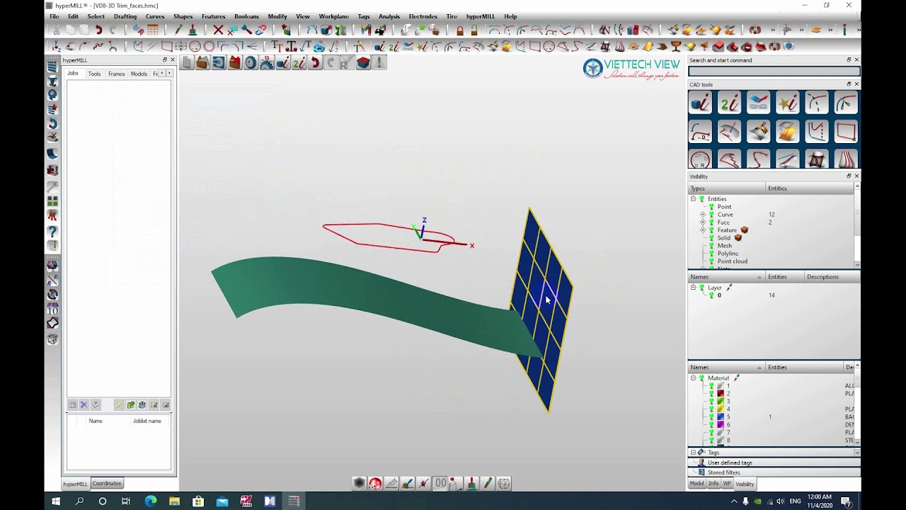 HYPER CAD S 21 Trim faces - YouTube