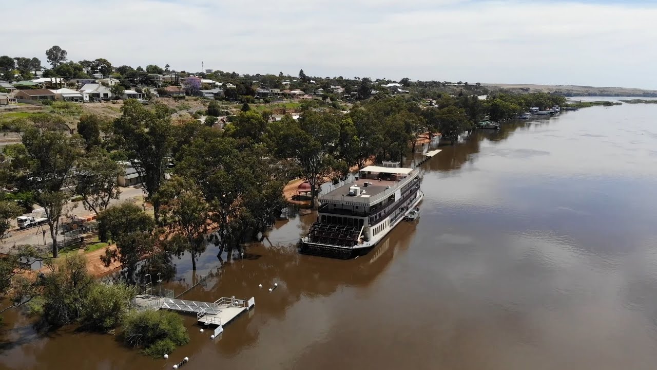 River Murray Flood 2022/23 - Mannum - 18/12/2022 - YouTube
