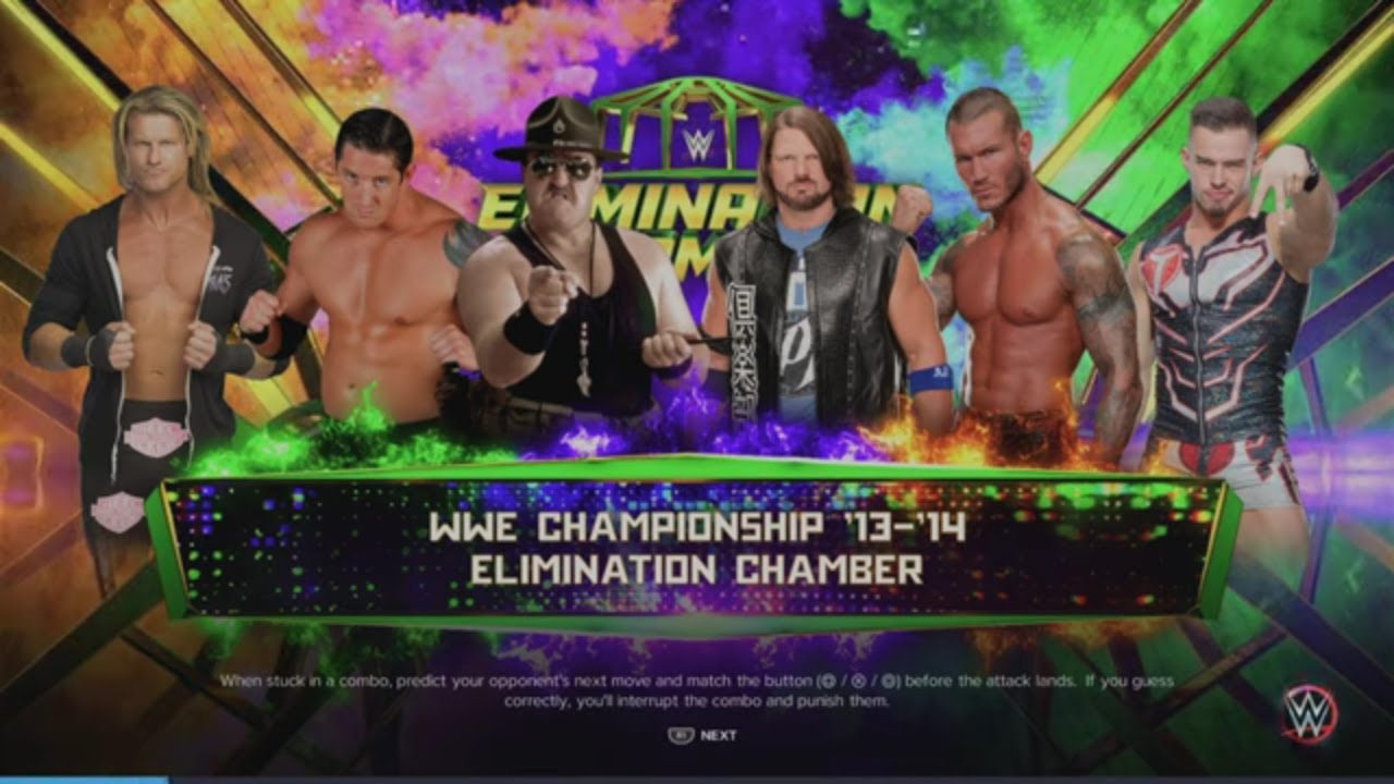 WWE 2K23 Orton '09 VS Slaughter, Styles, Theory, Wade, Dolph Elm ...