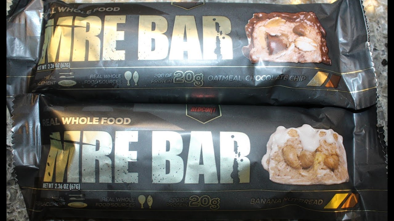 MRE Bar: Oatmeal Chocolate Chip & Banana Nut Bread Review - YouTube