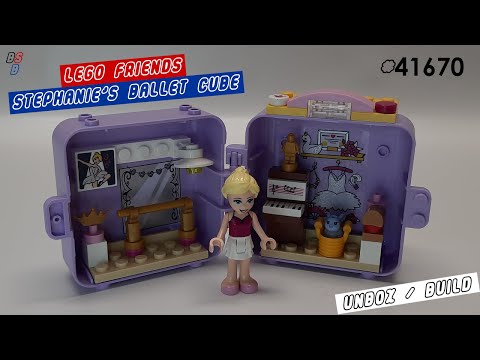 LEGO Friends 41670 Stephanie's Ballet Cube - 2021 Collection - Speed Build - Compact Lego Builds