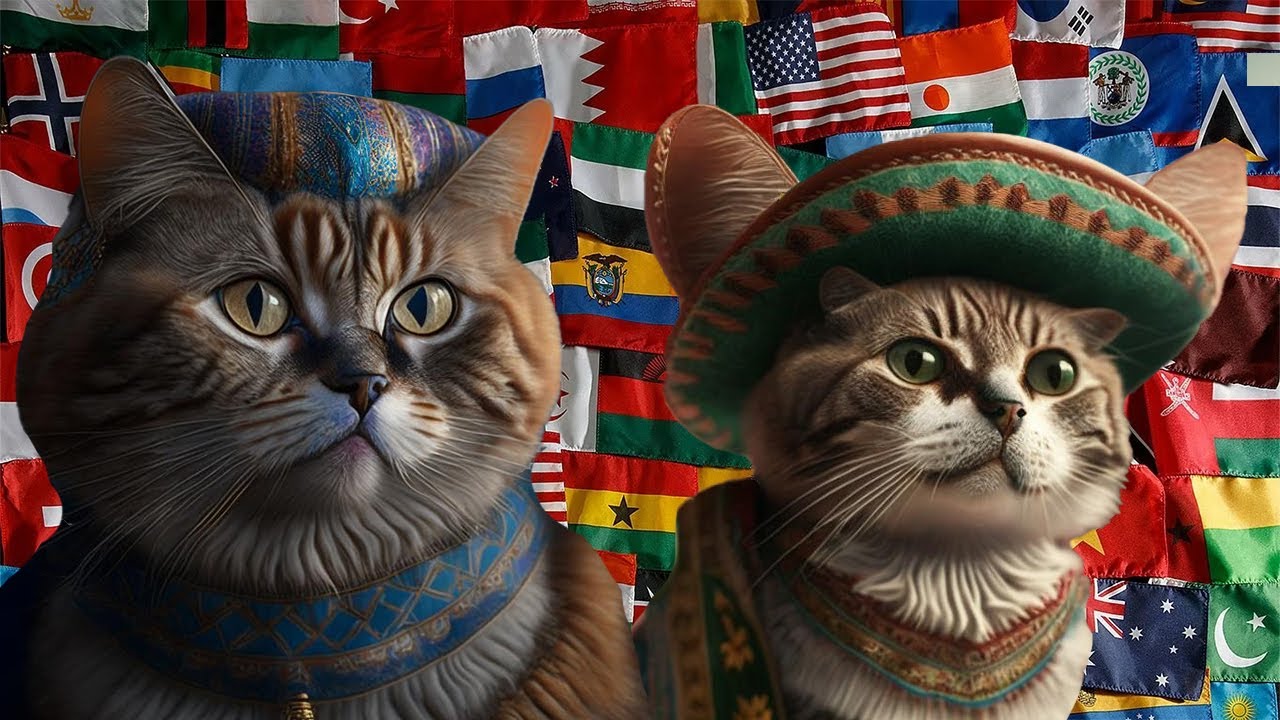 This is what countries would look like if they were cats - YouTube