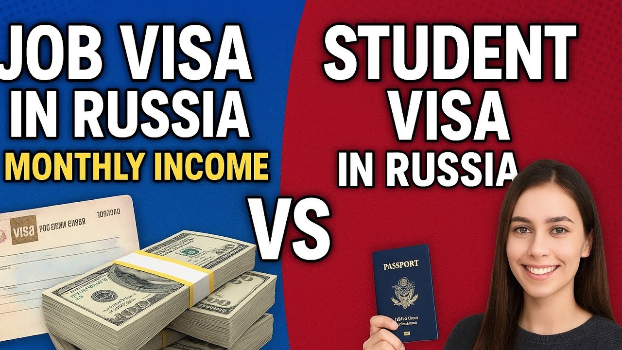 Job Visa In Russia and monthly income 🇷🇺 student's visa👩‍🎓 part time ...