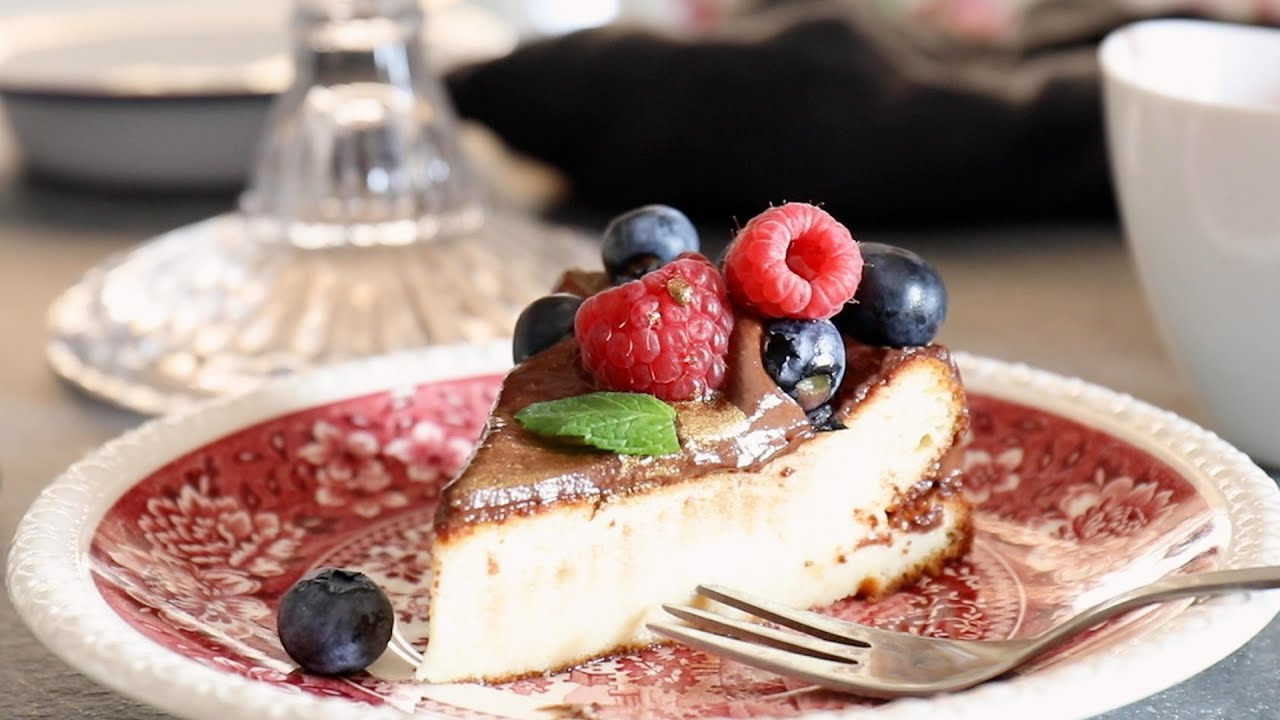Viennese rasberry cheesecake / Sernik po wiedeńsku z malinami - YouTube