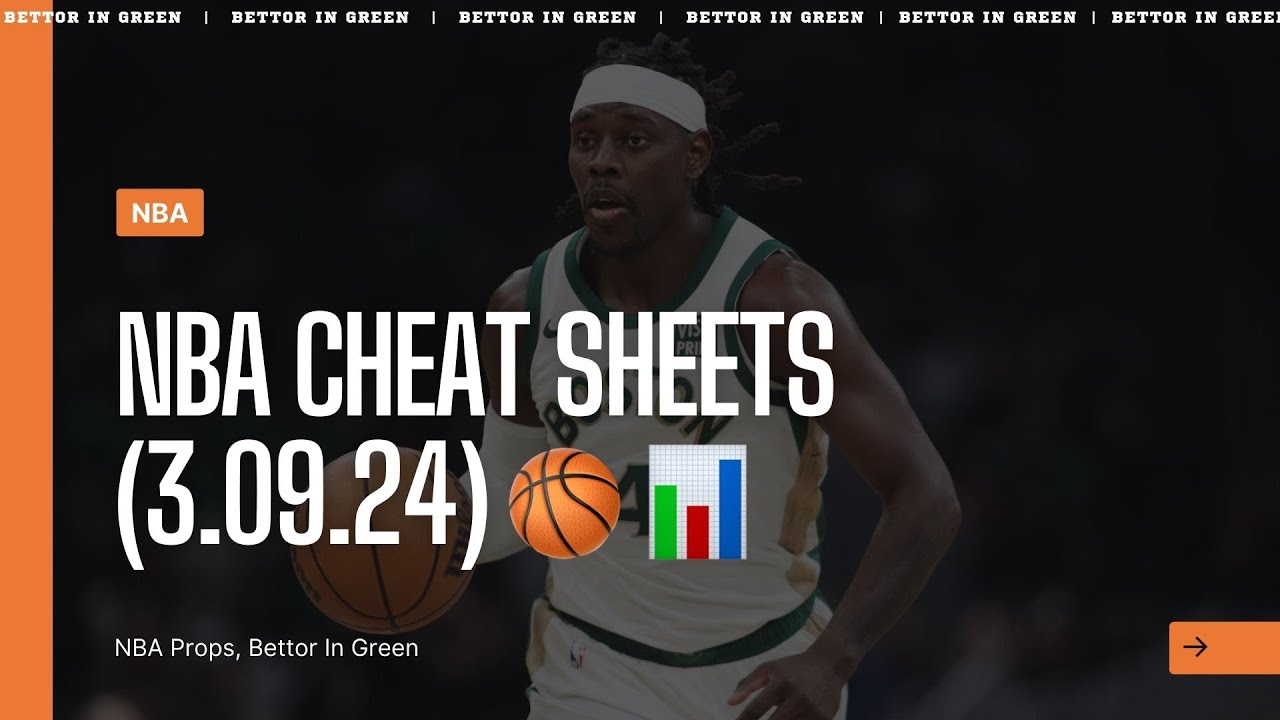 Best NBA Player Props Today 3.09.24 | FREE NBA Cheat Sheet - YouTube