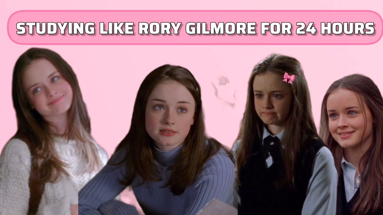 Romanticizing My Study Routine: 24 Hours as RORY GILMORE 🧋💗🫧 - YouTube