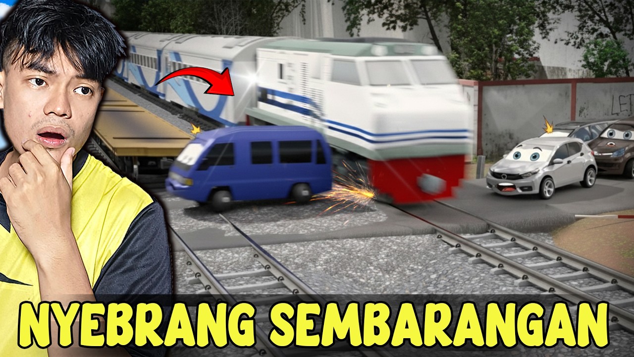 MENANTANG MAUT KERETA API - Nazriel Daop 1 - YouTube