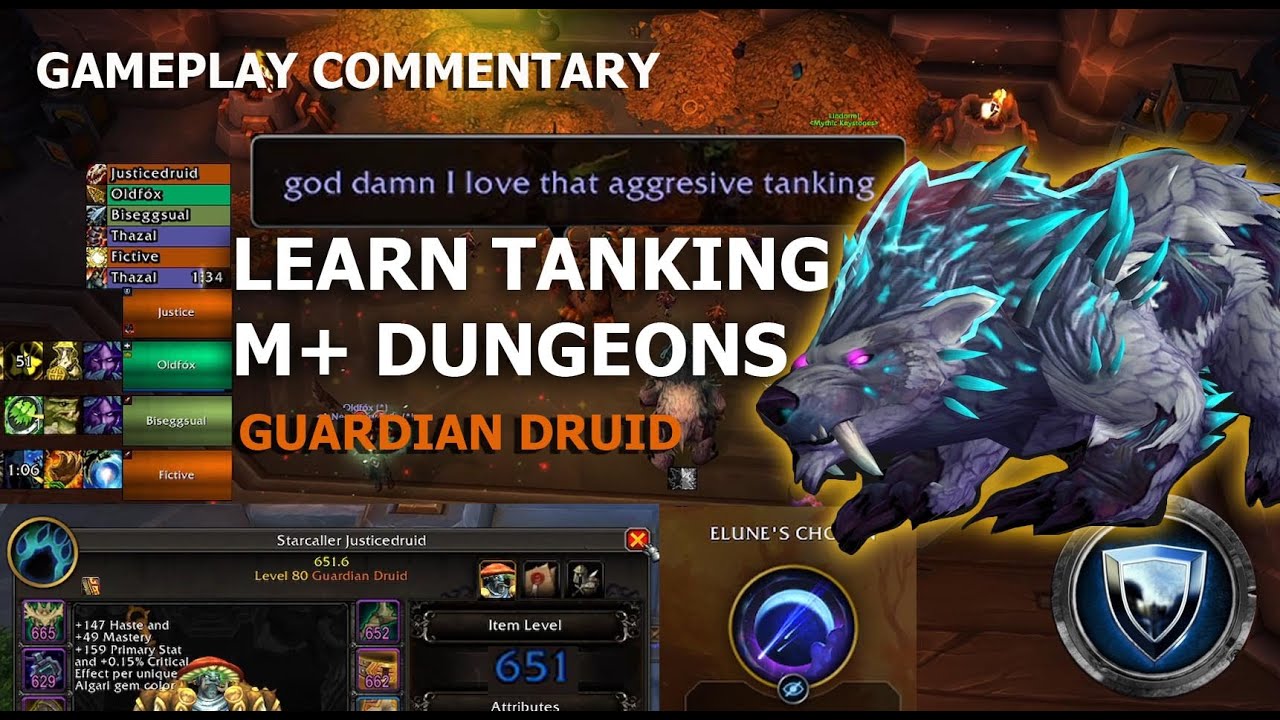 What I've learnt, first time playing BEAR TANK (Guardian Druid) | M+ ...