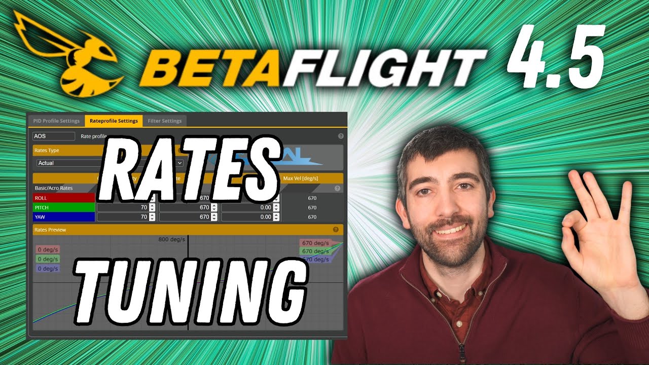 Betaflight 4.5 Rates Tuning - YouTube