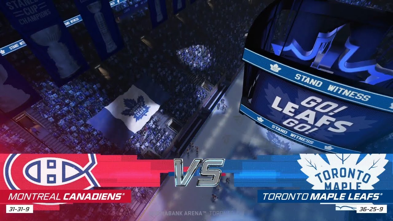 NHL 21 Full Match - Montreal Canadiens vs Toronto Maple Leafs ...