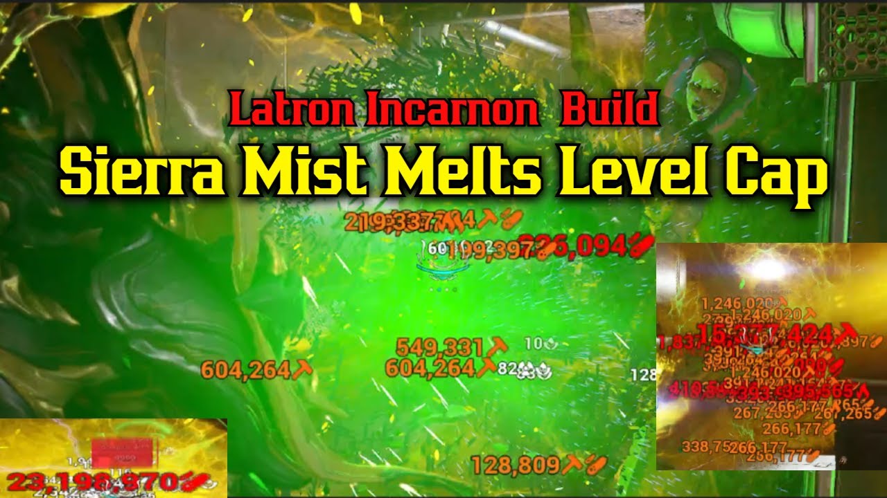 Warframe | Level Cap: Sierra Mist Latron Incarnon Build Melts ...