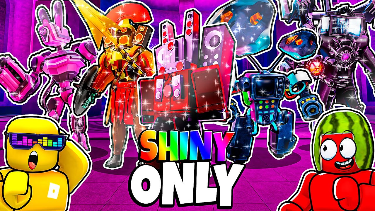 ONLY SHINY UNITS In Toilet Tower Defense - YouTube