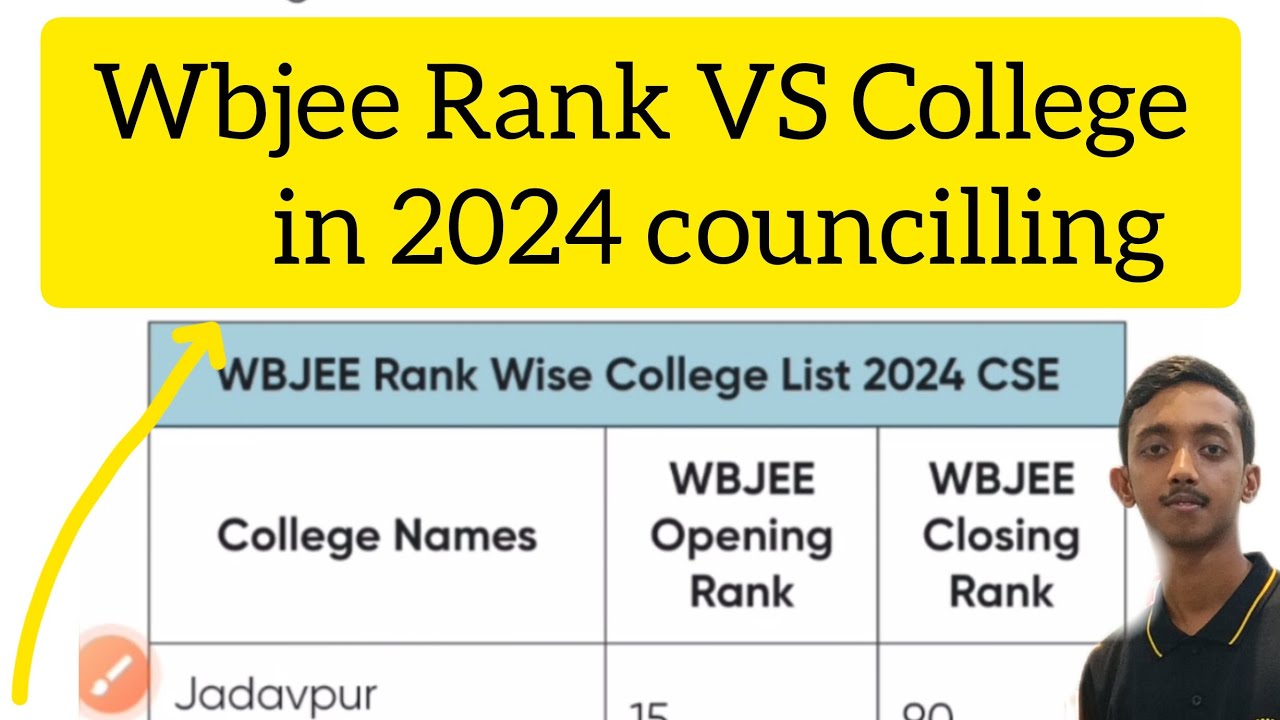 wbjee rank VS college in 2024 councilling || wbjee 2024 || Best 10 ...